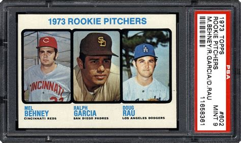 1973 Topps Rookie Pitchers Mel Behney Ralph Garcia Doug Rau Psa Cardfacts®
