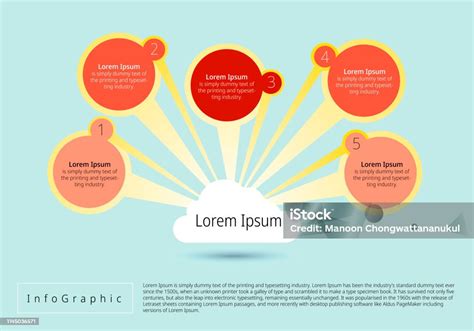 클라우드 및 라이트 레이 인포 그래픽 차트 워크플로 레이아웃 프레젠테이션 벡터 일러스트입니다 0명에 대한 스톡 벡터 아트 및 기타 이미지 Istock
