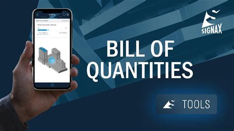 Signax Tools Export Boq From Bim Model Feature Youtube