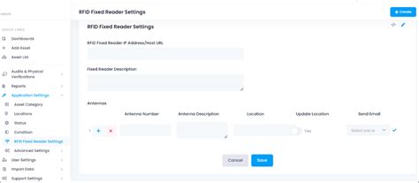 Rfid Fixed Reader Settings