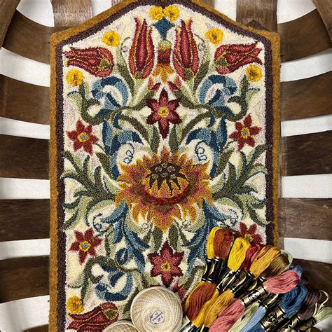 Delight Punch Needle Pattern W Thread Kit Orphaned Wool