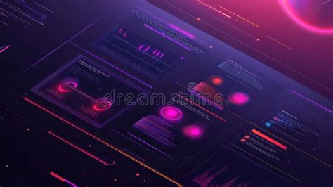 Futuristic Minimalistic Interface Showcasing Ai Analytics With Interactive Data Streams And