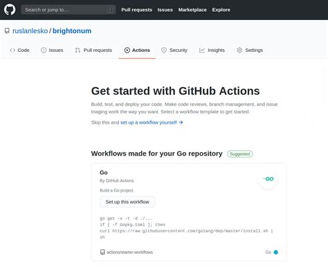 Trying Github Actions Ruslans Tech Talk