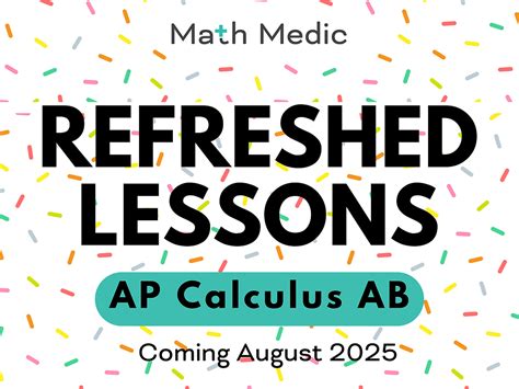 Refreshed Lessons For Ap Calc Ab