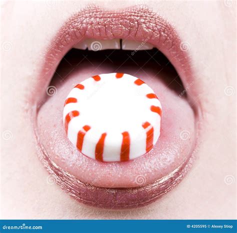 On The Tip Of My Tongue Stock Image Image Of Sweet White 4205595