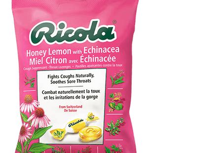Ricola Throat Lozenges Honey Lemon With Echinacea 45 Lozenges