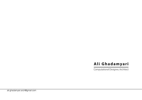 ali ghadamyari on linkedin computational design portfolio
