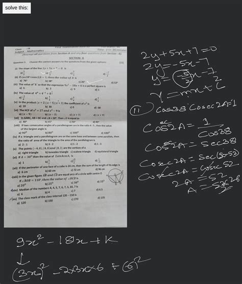 If Two Consecutive Angles Of A Parallelogram Are In The Ratio 4 5 Then