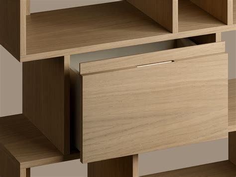 Bookcase In Oak With Drawers