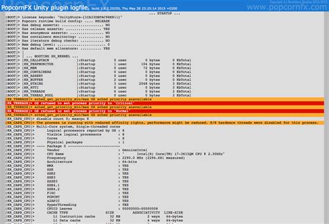 Identifying Errors With The Unity Plugin V3 Popcornfx