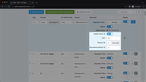 Configure DNS Records In OpenResty Edge OpenResty Official Blog
