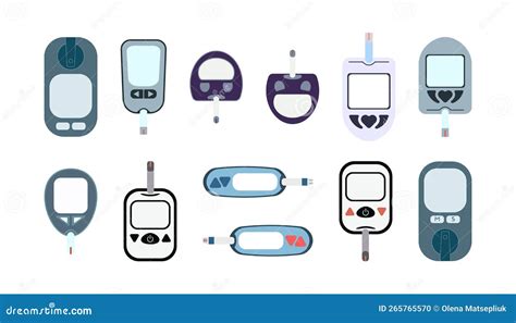 Electronic Glucometer Set Device For Self Determination Of Blood