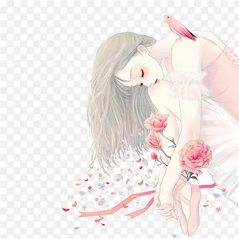 美丽的女孩漫画素材png图片素材下载 图片编号qvnnprxq 免抠素材网