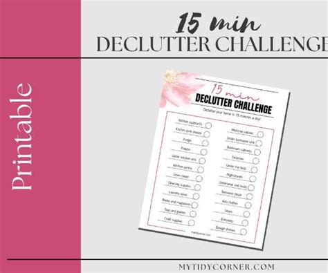 7 decluttering and cleaning printables pdf for a tidy home