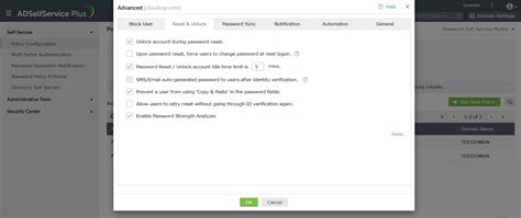 Adselfservice Plus Self Service Passwort Reset Konfigurieren Teil 1