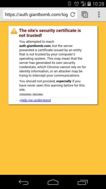 Ssl Problems Bug Reporting Giant Bomb