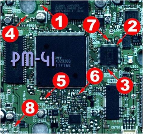 Scph 101 Psone Mm3 Modchip Installation Pm 41 Ntsc Board William Quade