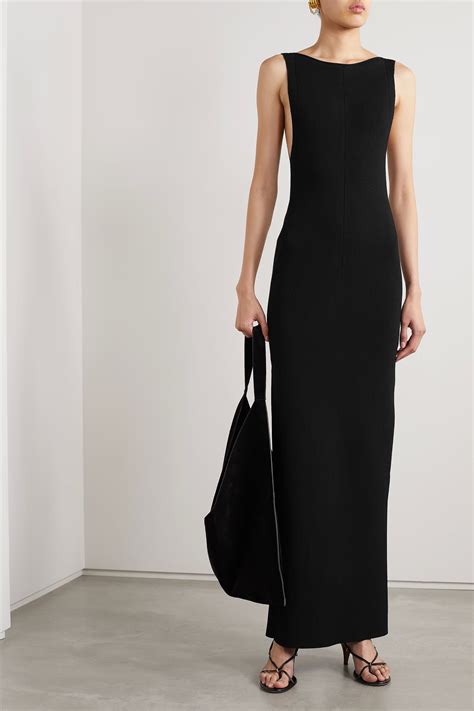 Khaite Evelyn Stretch Knit Maxi Dress Net A Porter Maxi Knit Dress
