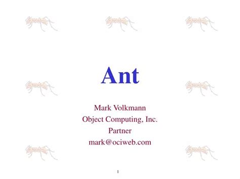 PPT Ant The Java Build Tool Explained PowerPoint Presentation Free Download ID 1416854