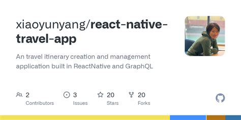 Github Xiaoyunyangreact Native Travel App An Travel Itinerary