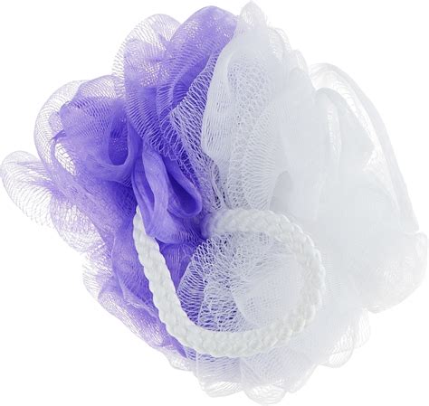 Мочалка для душа Bss 11 бело фиолетовая Beauty Luxury Bath Shower Sponge купить по лучшей