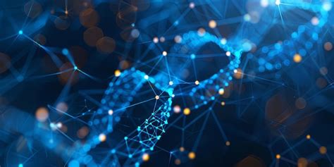 Premium Photo Glowing Dna Strands On Technological Background