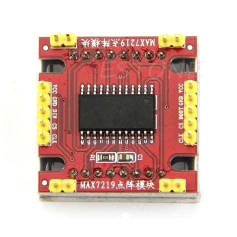 Max7219 Dot For Matrix Module Microcontroller Module Red