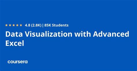 Data Visualization With Advanced Excel Coursya