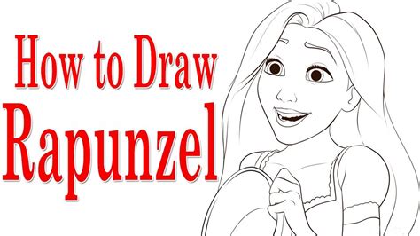 How To Draw Rapunzel Step By Step Easy Land To Fpr