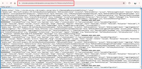 Retrieving Dataverse Table Metadata Definitions Via Web Apis