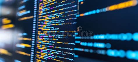 Coding And Software Development Lines Of Colorful Programming Code