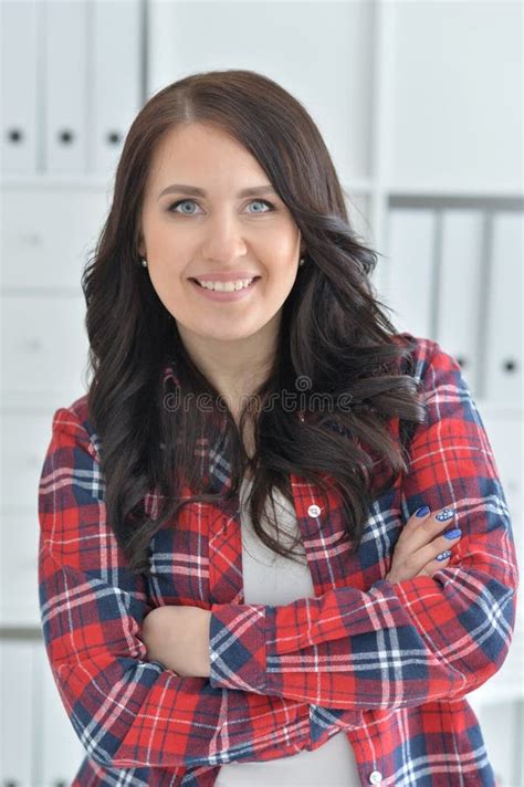 Brunette Beautiful Girl Stock Image Image Of Individuality