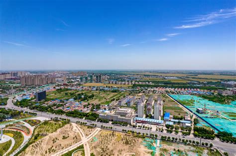河北衡水城市风光航拍摄影图 包图企业站