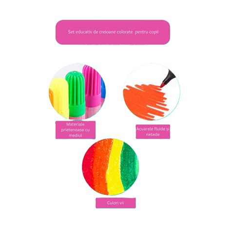 Детски комплект за рисуване и рисуване Магия в цветове 180 части еднородна текстура дървена