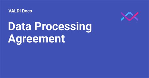 Data Processing Agreement Valdi Docs