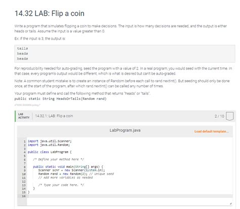 Solved Write A Program That Simulates Flipping A Coin To Chegg