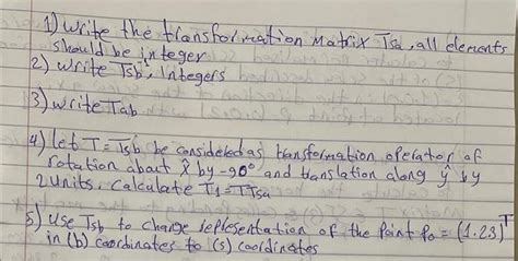 Solved In Terms Of The Xsyszs Coordinates Of A Fixed