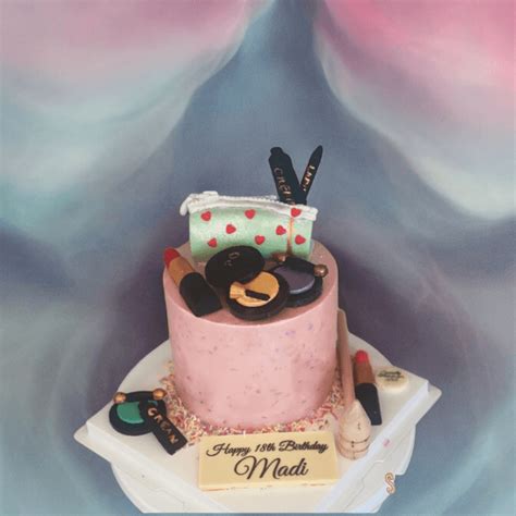 Make Up Smash Cake Make Up Themed Birthday Cake