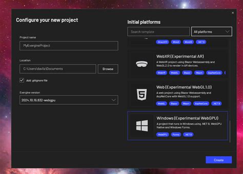 Experimental Webgpu Native Support Evergine
