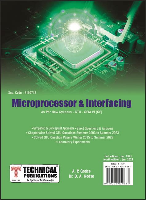 Microprocessor And Interfacing For Gtu 18 Course Vi Ce 3160712