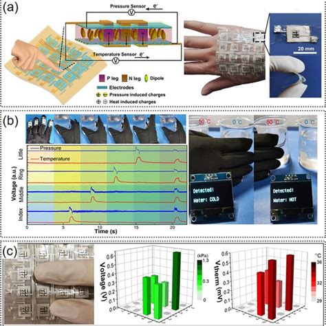 A Demonstration On The Piezothermoelectric Bimodal Tactile Sensing