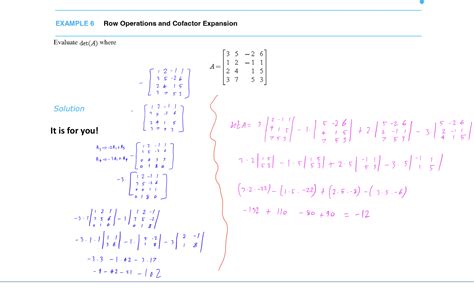 Solved Please Find Det A Using Cofactor Expansion