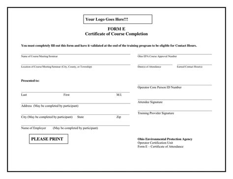 Certificate Of Completion Template Download Free Documents For PDF Word And Excel