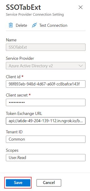 Sso For Tabs And Message Extension Teams Microsoft Learn