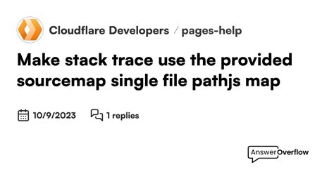 Make Stack Trace Use The Provided Sourcemap Single File Path Js
