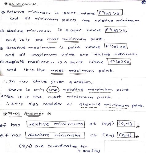 [solved] Find The Exact Location Of All The Relative And Absolute Extrema Of The Function