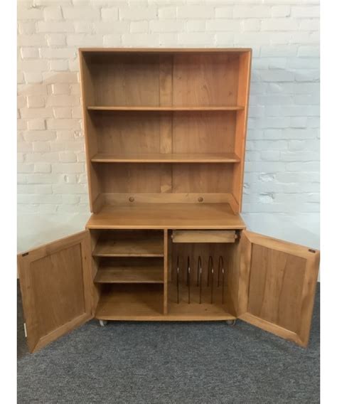 Ercol Windsor Bookcase Cabinet In Light Finish Hunt Vintage