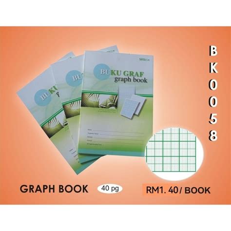 Buku Graf Graph Book 40pg 24pcspack Shopee Malaysia