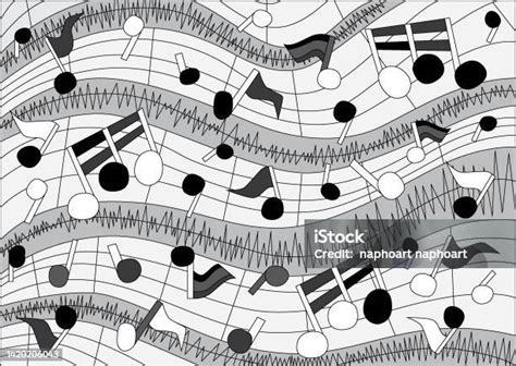 다채로운 음표 디자인 및 패턴 배경 일러스트 레이 션 벡터 음표에 대한 스톡 벡터 아트 및 기타 이미지 음표 패턴 Classical Concert Istock