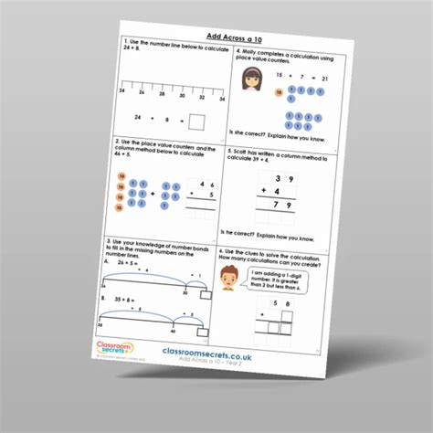 Year 2 Add Across A 10 Mixed Activity Resource Classroom Secrets